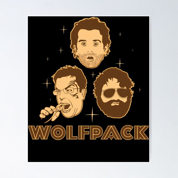 The Hangover Wolfpack Face Meme Poster For Sale By Patu San Redbubble