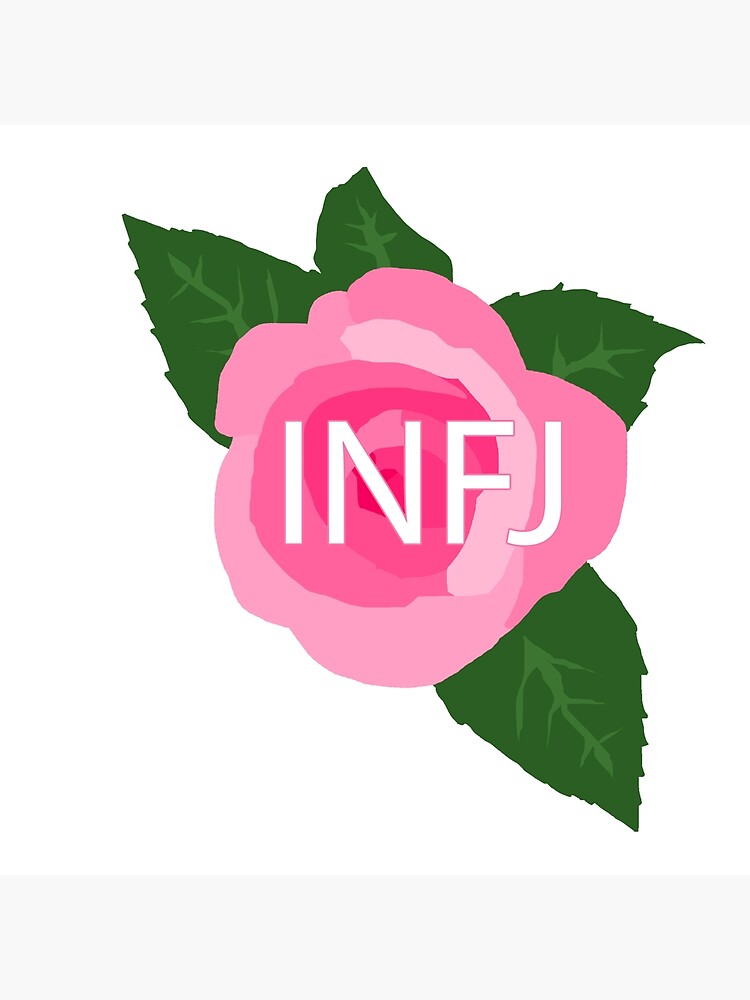 Póster «INFJ MBTI Rose flor» de INTJPuff | Redbubble