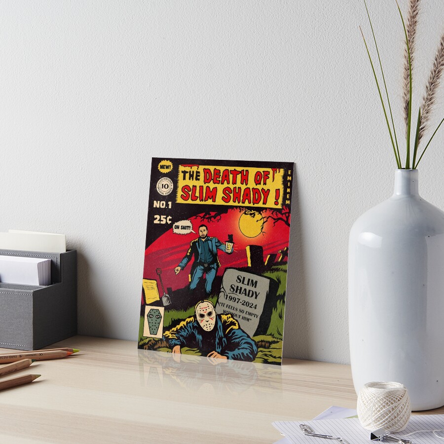 "the death of slim sahdy" Poster for Sale by illustrational0 | Redbubble