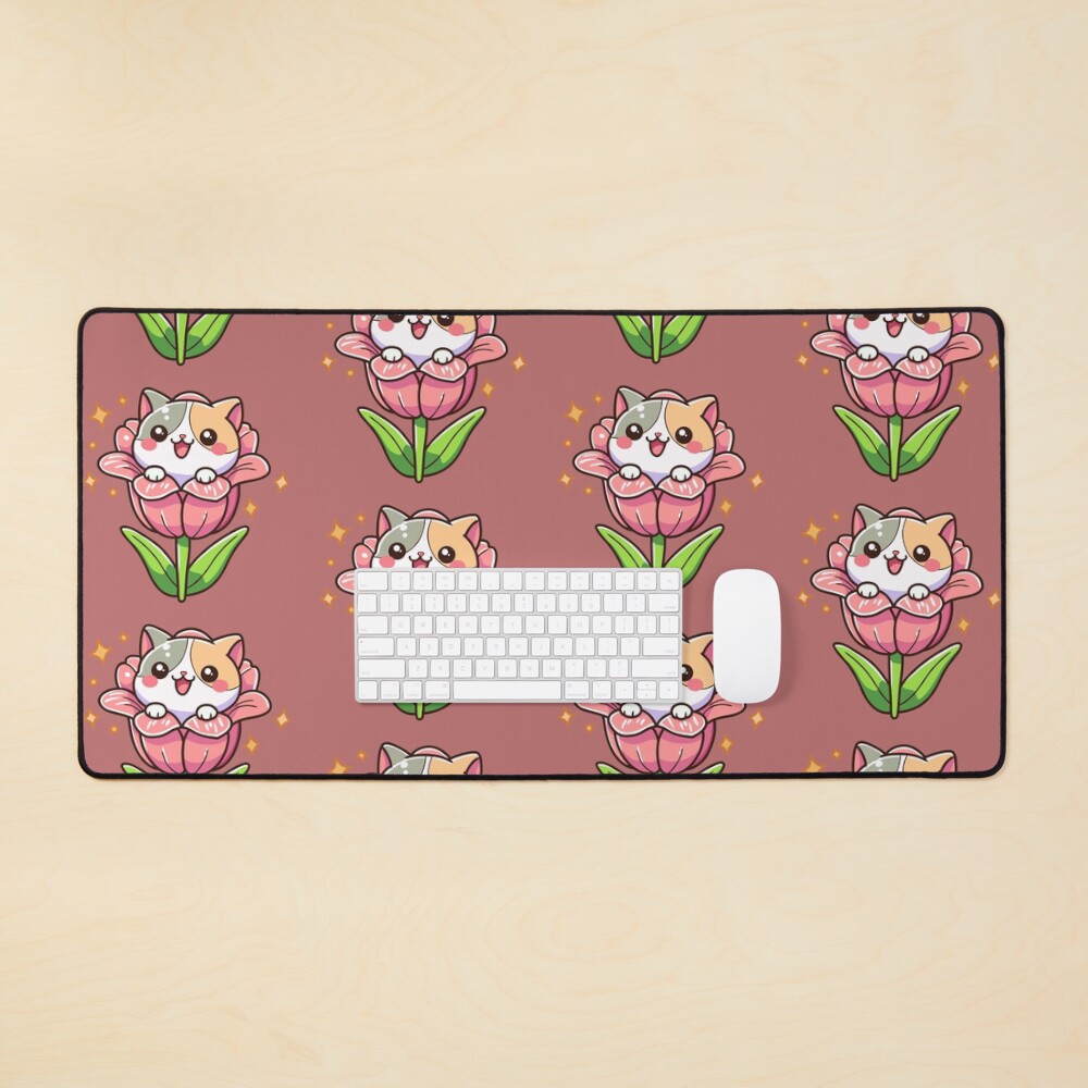 "Tulip Cat" Sticker for Sale by Delidream | Redbubble