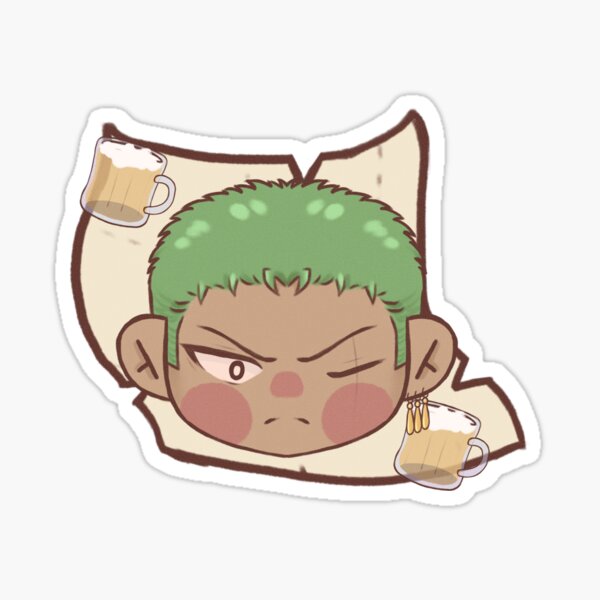 "Zoro Map Chibi" Sticker for Sale by peapoduwu | Redbubble