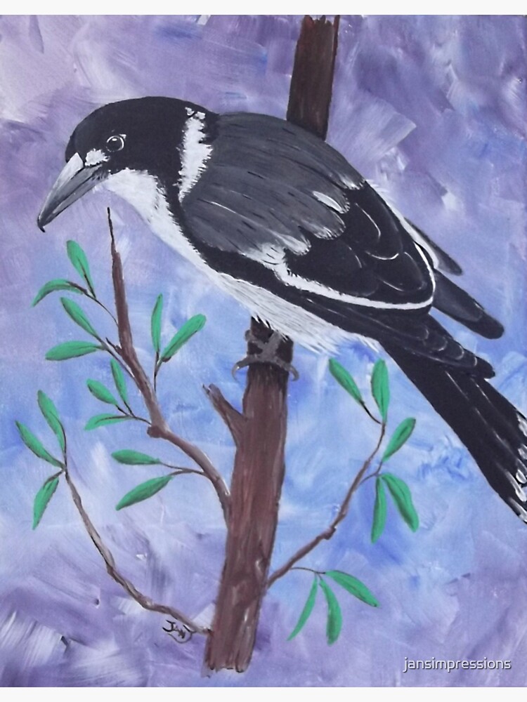 "'BUTCHER BIRD'" Sticker for Sale by jansimpressions | Redbubble