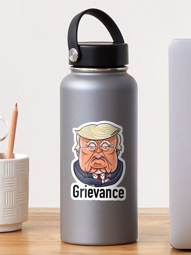 "Grievance" Sticker for Sale by MacKaycartoons | Redbubble