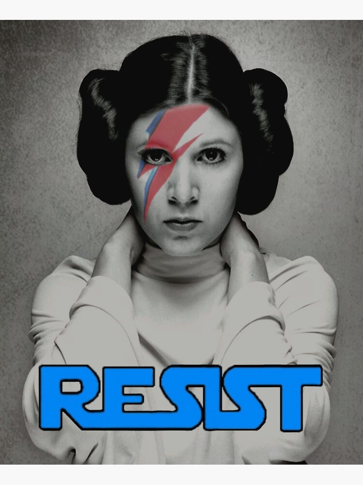"General Leia Organa Rebel Rebel face tattoo Resist" Sticker for Sale ...