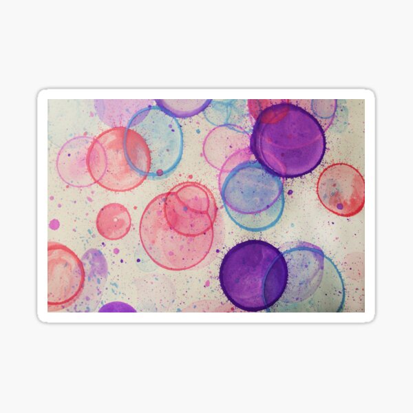 "Bubble art " Sticker for Sale by animefrenzy | Redbubble