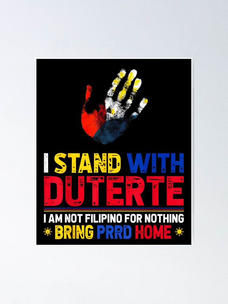 "Free Duterte - Supporter President Rodrigo Digong Duterte" Poster for ...