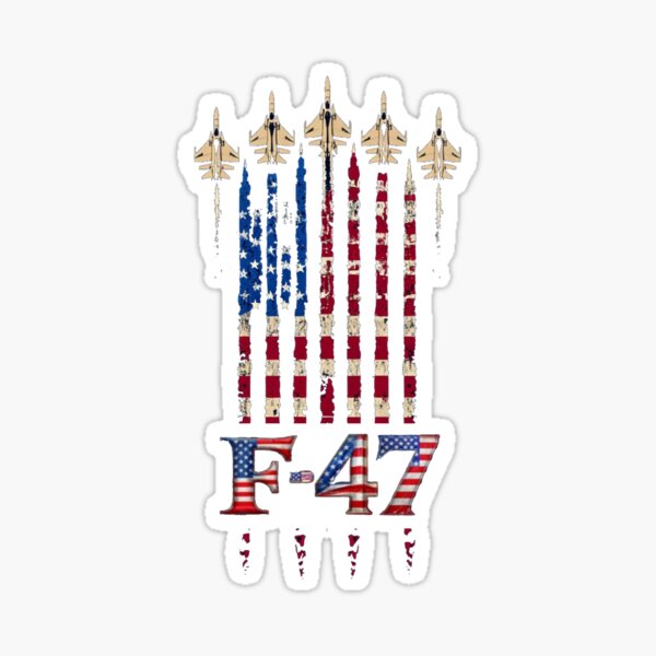 Pegatina for Sale con la obra «Avión de combate F47 Avión de combate a ...