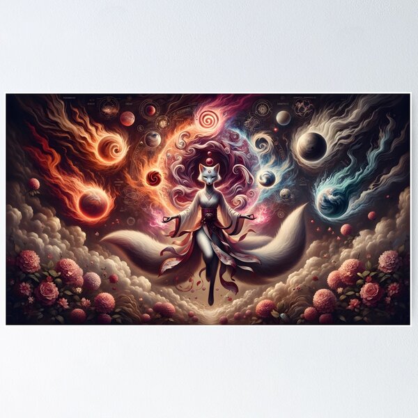 "The Elemental Ascendant: Keeper of Cosmic Balance" Poster for Sale by ...