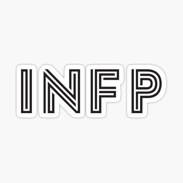 "INFP ver. 2" Sticker for Sale by teeworthy | Redbubble