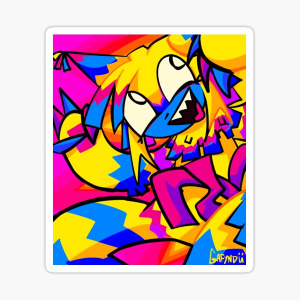 "Yatta dandy's world " Sticker for Sale by Gafyndii | Redbubble