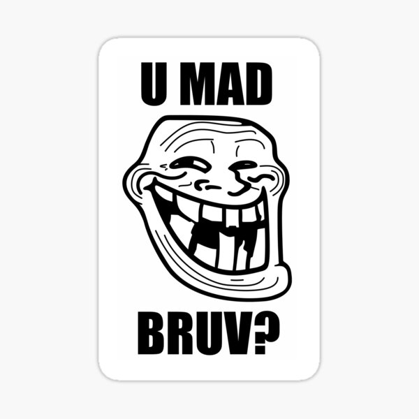 "British Trollface" Sticker for Sale by AndefirRB | Redbubble