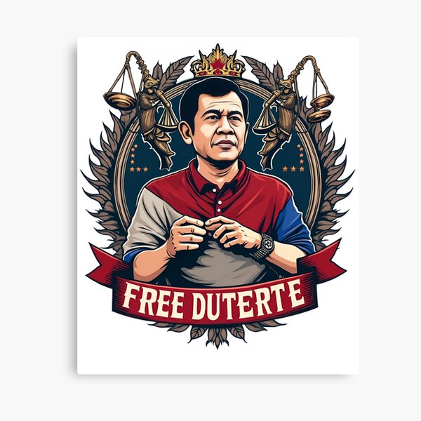 "Free Duterte Political Art Support Duterte" Canvas Print for Sale by ...