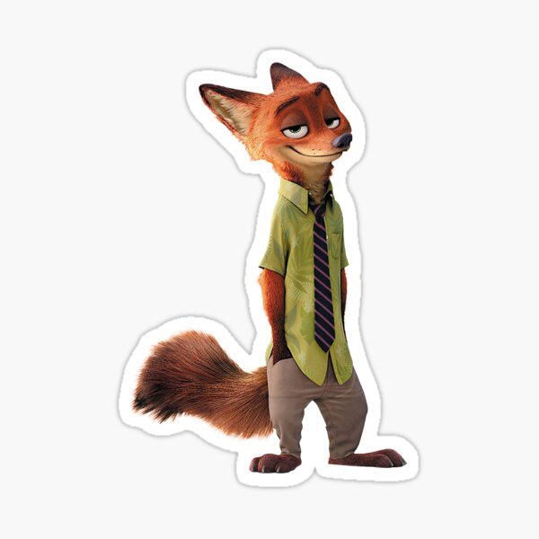 "Nick Wilde Zootopia" Sticker for Sale by mypetittrianon | Redbubble