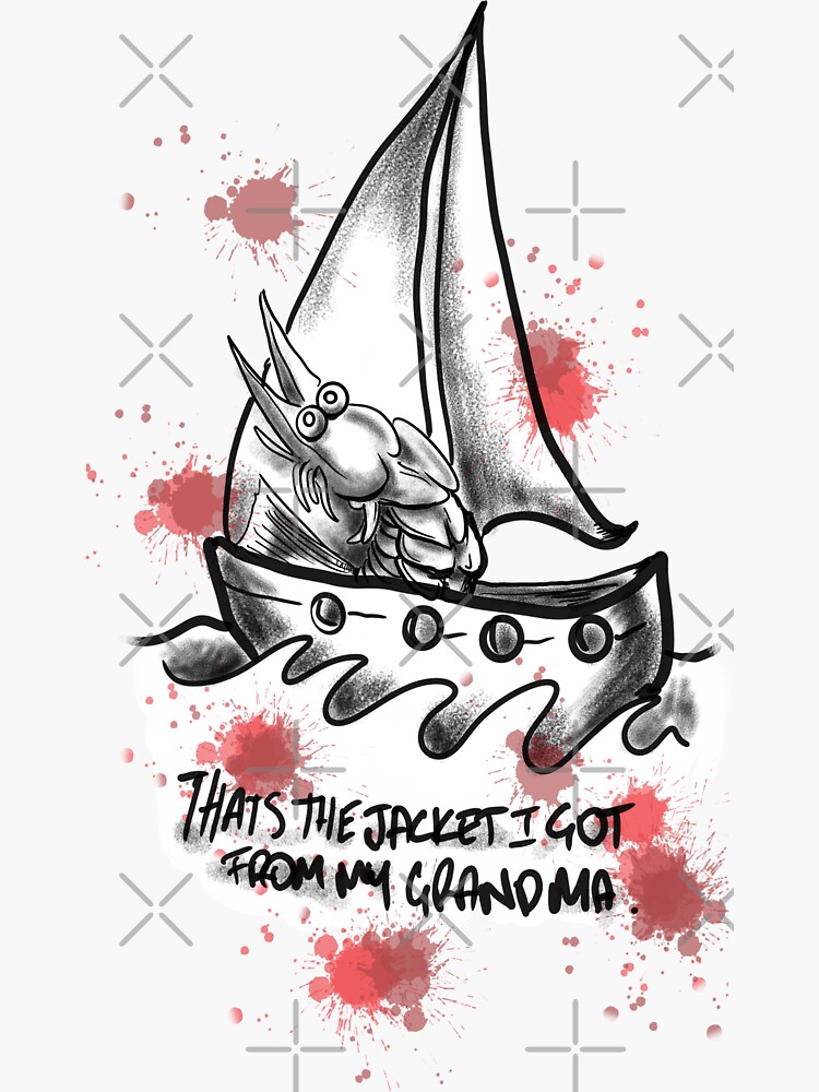 "Shrimp City beach 1993 - Viagra Boys Ain't no thief" Sticker for Sale ...