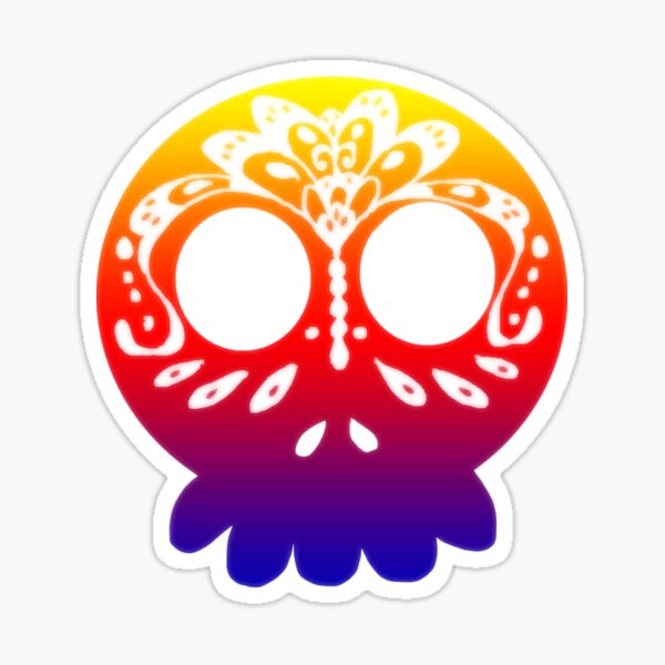 "Infrared Skull" Sticker by Syn-Cypher | Redbubble