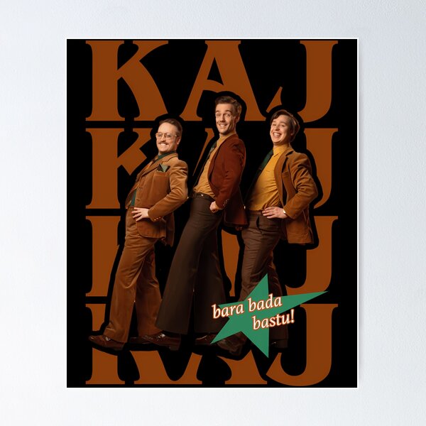 "KAJ Bara Bada Bastu Eurovision 2025 Sweden Merch Active" Poster for ...