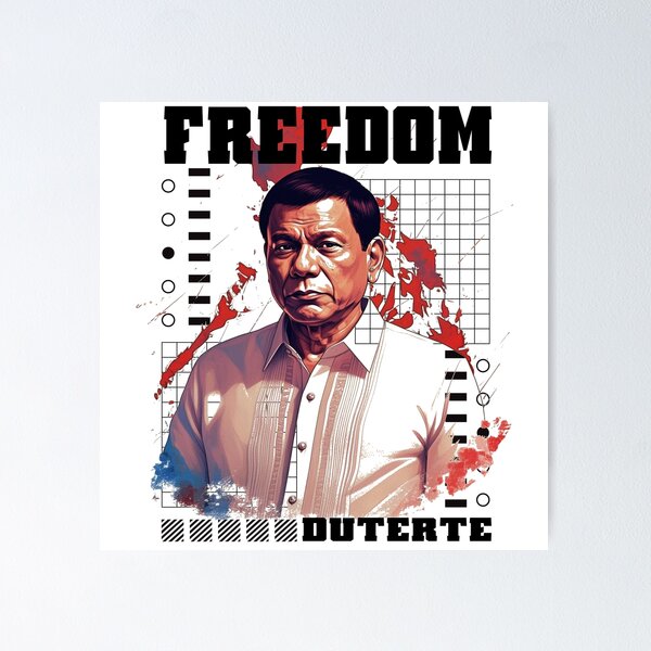 "Free Duterte with Philippine Map" Poster for Sale by Alkimizta1980 ...