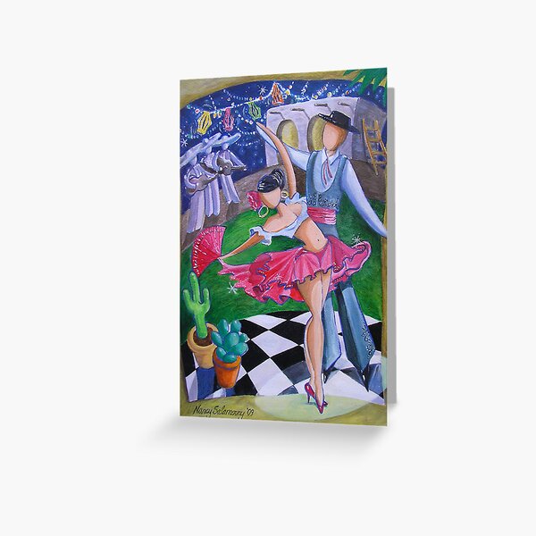 "Spicy Salsa Dance" Greeting Card for Sale by nancysalamouny | Redbubble