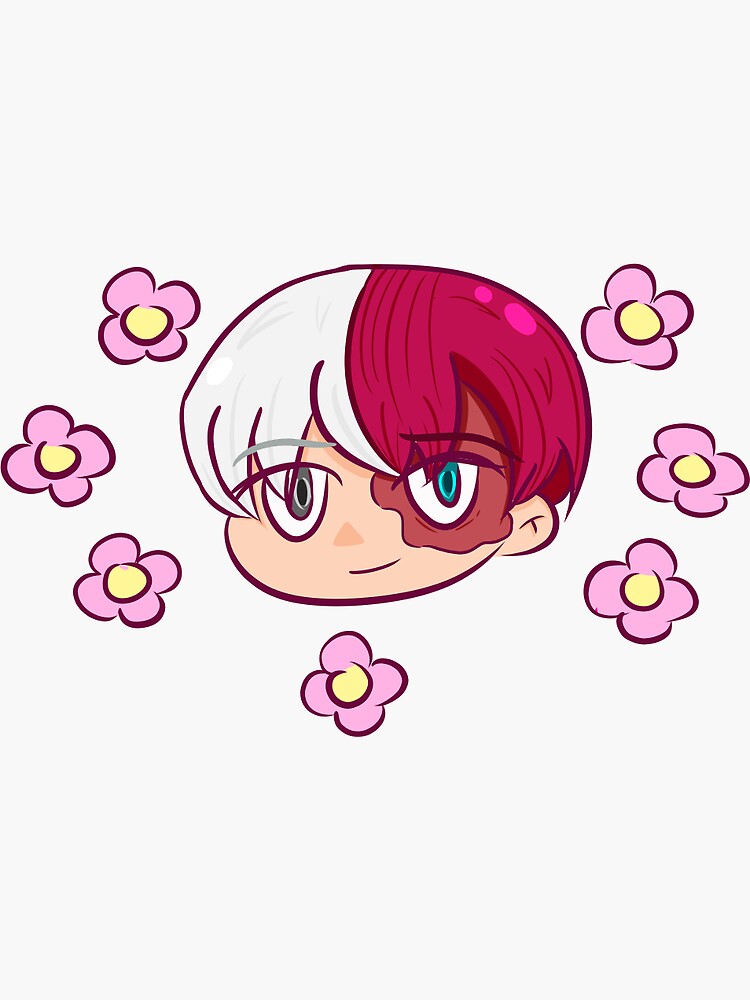 "Todoroki Sticker" Sticker for Sale by TheBeautifulDuo | Redbubble