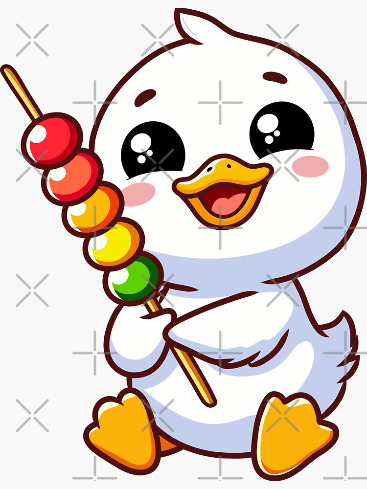 "Tanghulu duck" Sticker for Sale by Delidream | Redbubble