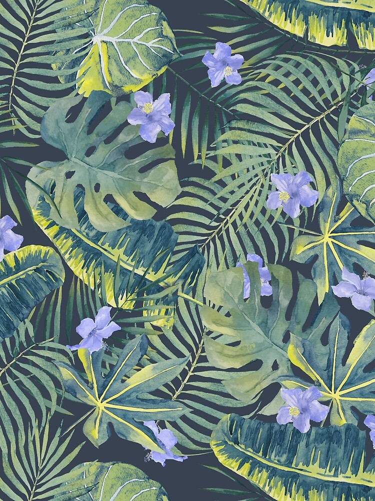 "Tropical Leaves Pattern" T-shirt for Sale by jbeautydesign | Redbubble ...