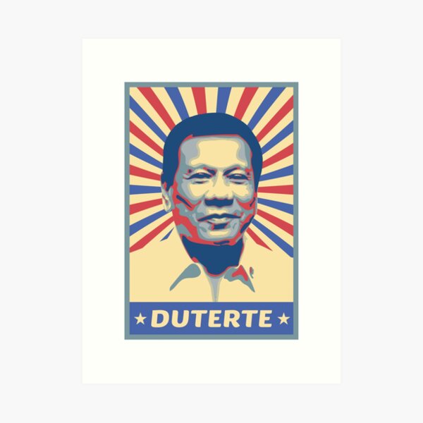 "Rodrigo Duterte Rody Digong Davao President Philippines" Art Print for ...