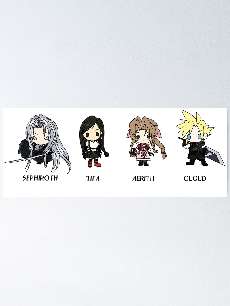 "Chibi Final Fantasy 4 " Poster for Sale by chibicrayon | Redbubble