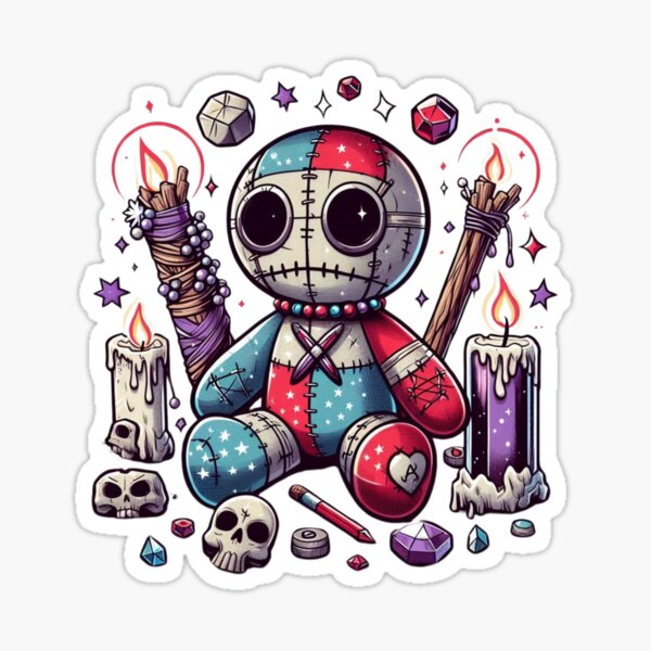 "Voodoo Doll" Sticker for Sale by Littlestlight | Redbubble