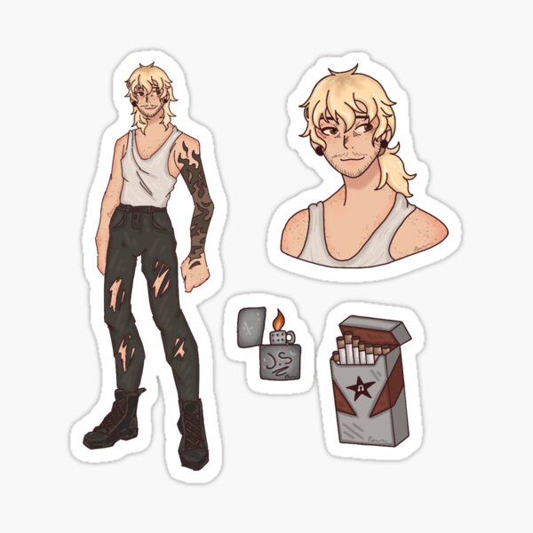 "Jamie" Sticker for Sale by Peaxhxhair | Redbubble