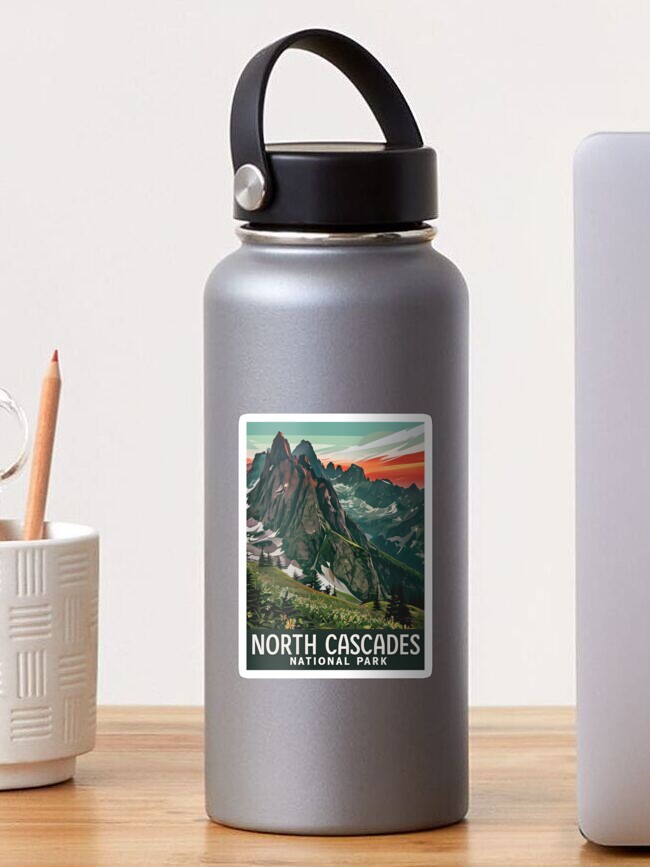 "North Cascades National Park" Sticker for Sale by Mikycle | Redbubble