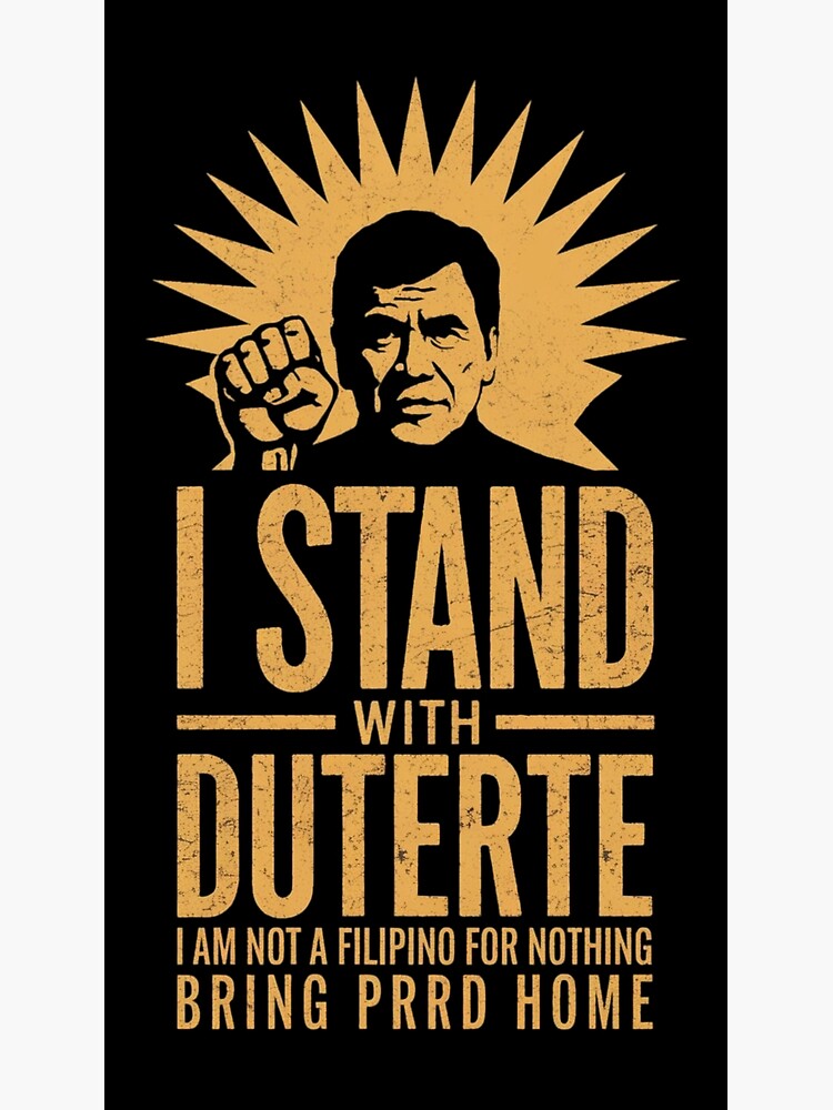 "Free Duterte | Supporter President Rodrigo Digong Duterte" Poster for ...