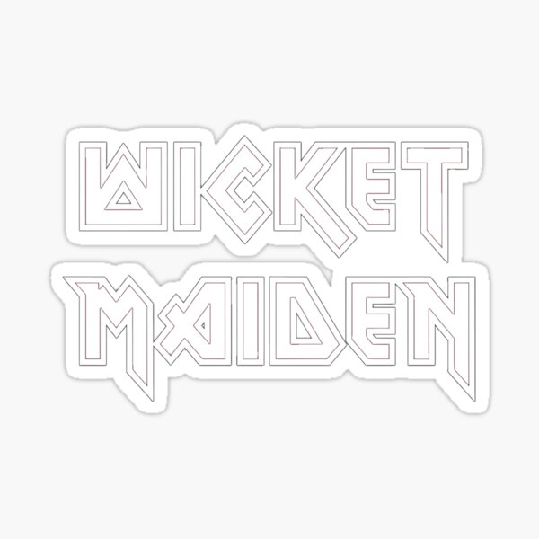 "Wicket Maiden! Funny Cricket " Sticker for Sale by heeun | Redbubble