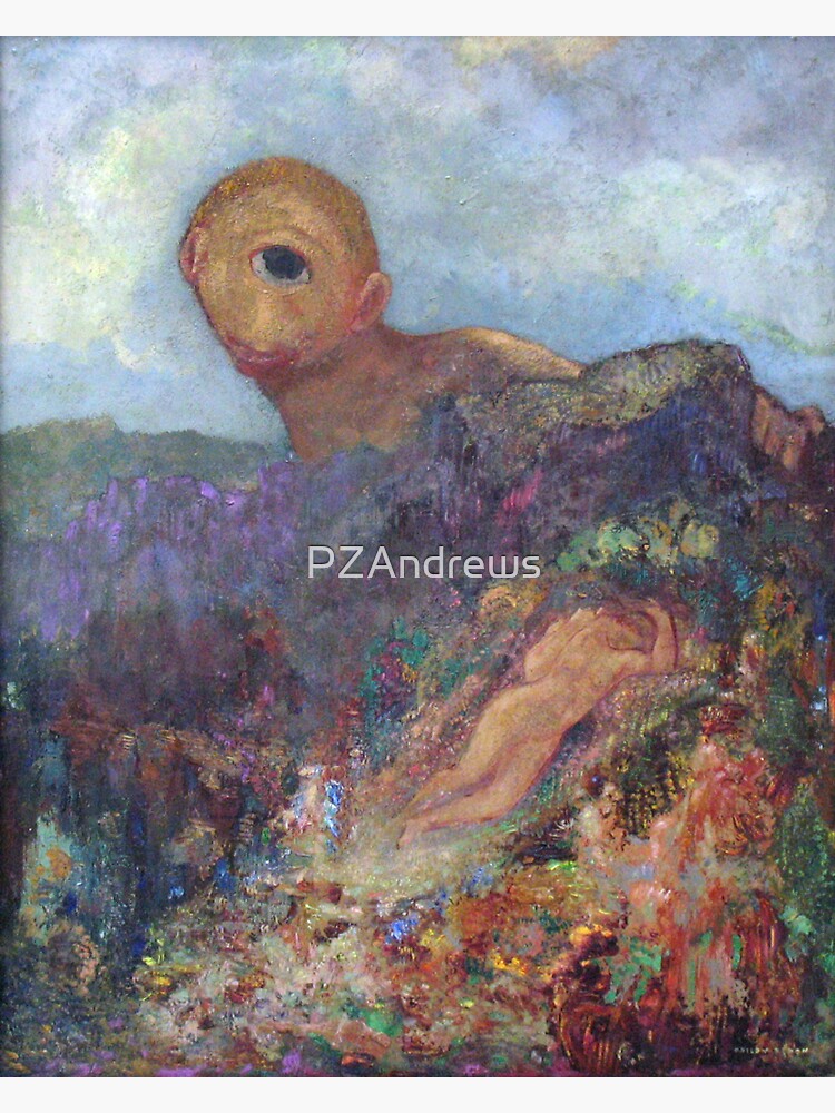 "The Cyclops (Odilon Redon)" Sticker for Sale by PZAndrews | Redbubble
