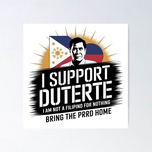 "Free Duterte | Supporter President Rodrigo Digong Duterte" Poster for ...