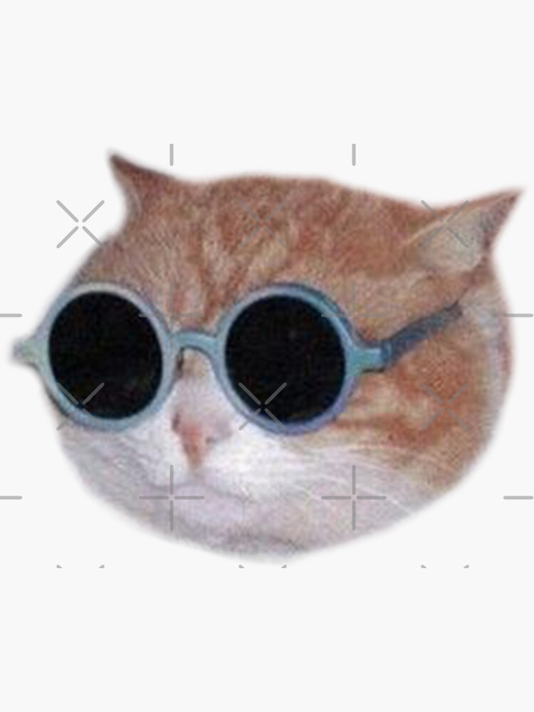 "Cool Cat #7" Sticker for Sale by Elisecv | Redbubble