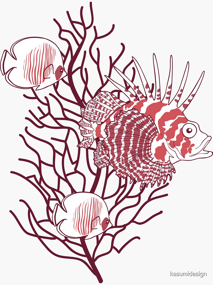 "firefish navy" Sticker by kasumidesign | Redbubble