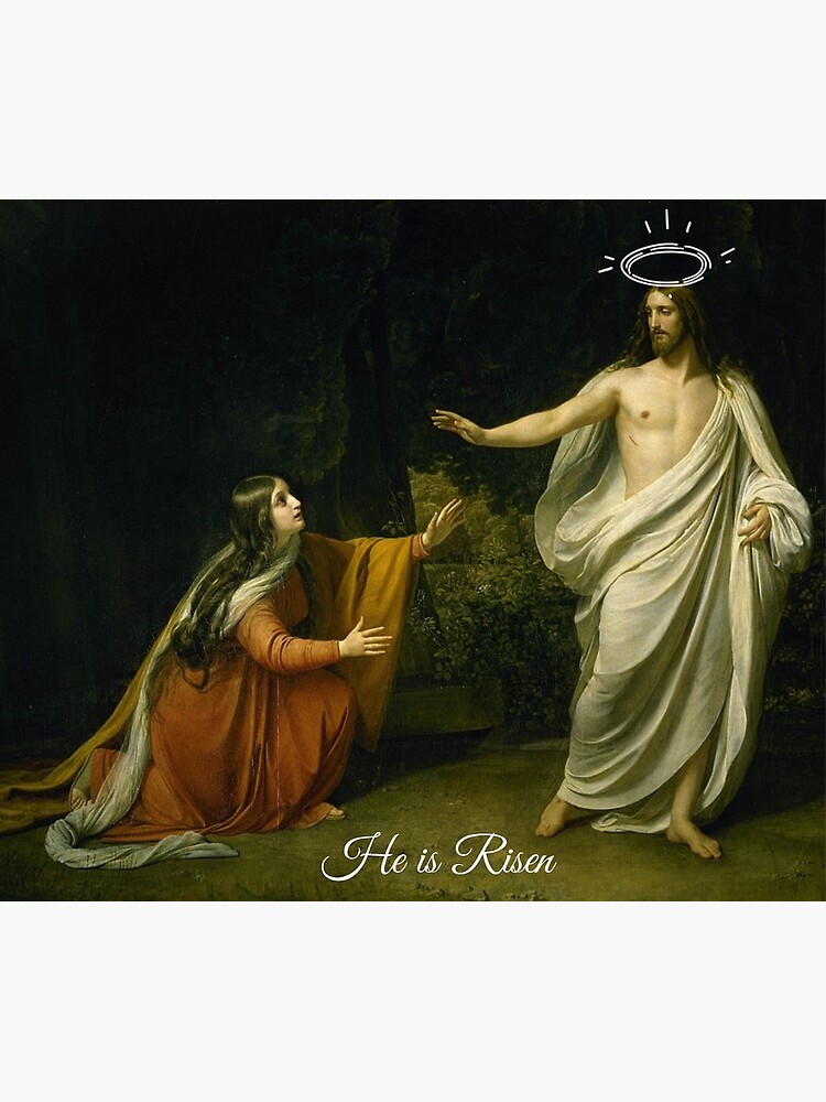 "Jesus Appears to Mary Magdalene – Resurrection Encounter Art" Poster ...