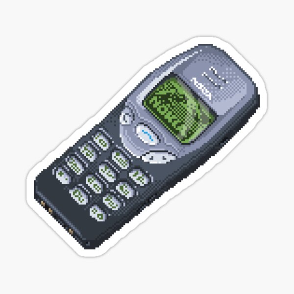 "Nokia phone pixel art" Sticker for Sale by djspacegr | Redbubble