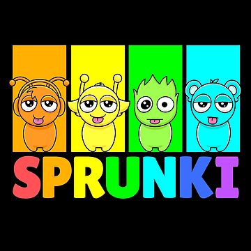 "Sprunkies Cute Characters" Sticker for Sale by BurgerBites | Redbubble