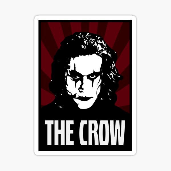 "The Crow" Sticker for Sale by Beegeedoubleyou | Redbubble