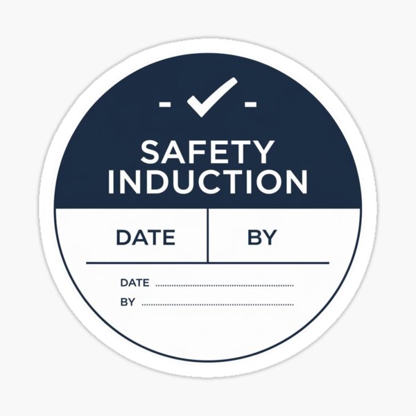 "Safety induction sticker" Sticker for Sale by MasnMusg | Redbubble