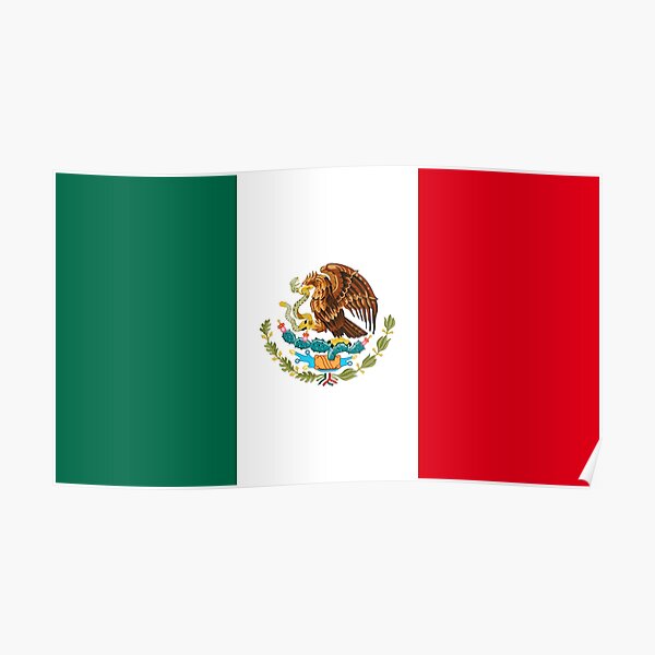 Póster «Bandera de México - Bandera de México Imagen de alta calidad ...