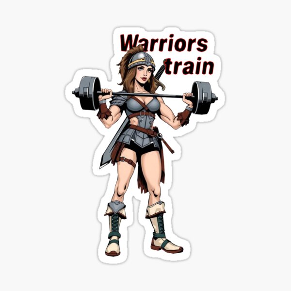 "Strong and Determined Warrior" Sticker by JonelleTshirts | Redbubble