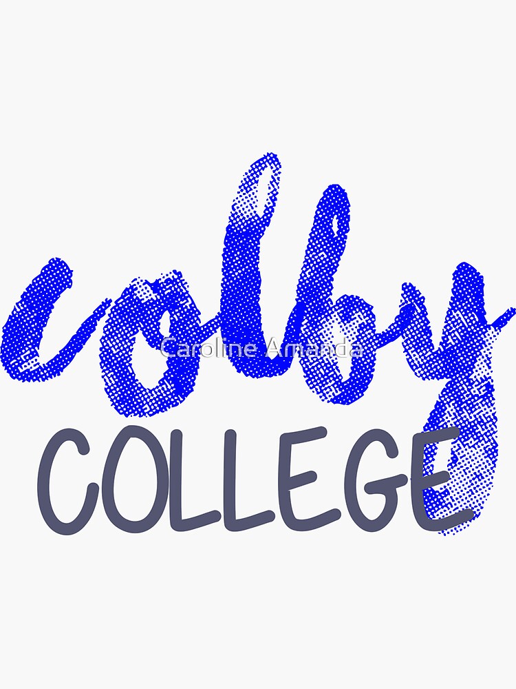 "Colby College" Sticker for Sale by carolineophoto | Redbubble