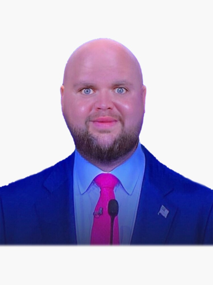 "JD Vance face meme bald" Sticker for Sale by The-Homander | Redbubble