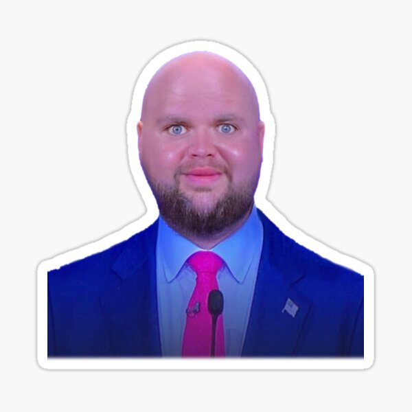 "JD Vance face meme bald" Sticker for Sale by The-Homander | Redbubble