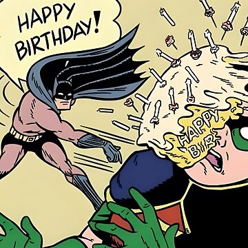 "Happy Birthday Batman & Robin" Sticker for Sale by NovelDaydream ...