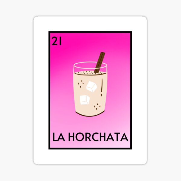 "Loteria La Horchata" Sticker for Sale by PaperPrintMagic | Redbubble