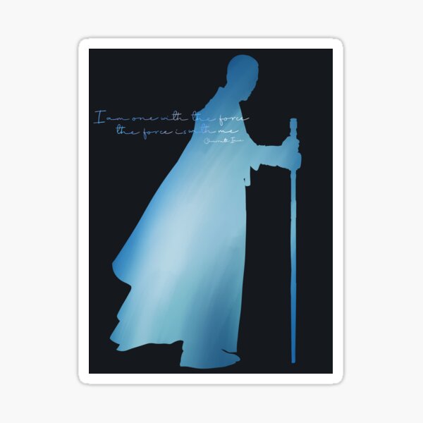 "One With the Force" Sticker for Sale by Art-by-Nessa | Redbubble