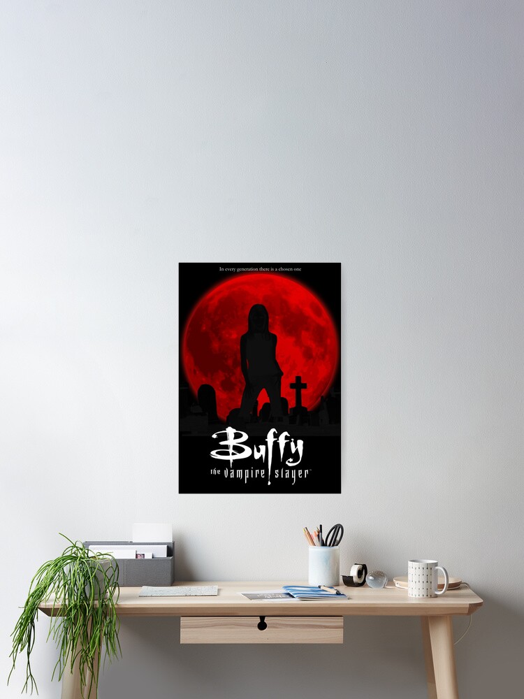 "Buffy the vampire slayer (BTVS) poster design" Poster for Sale by ...